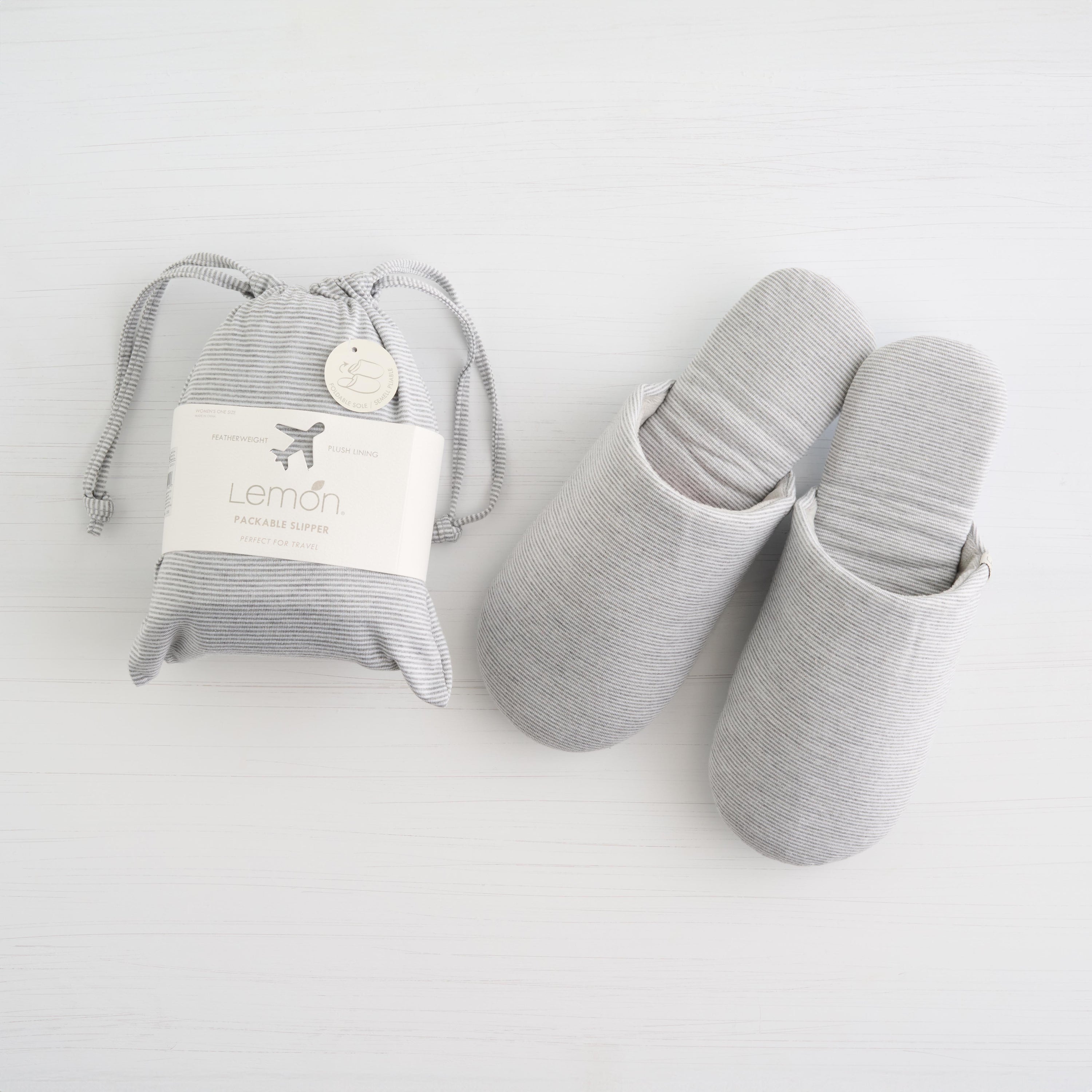 Packable Jersey Slipper – Lemon Collections