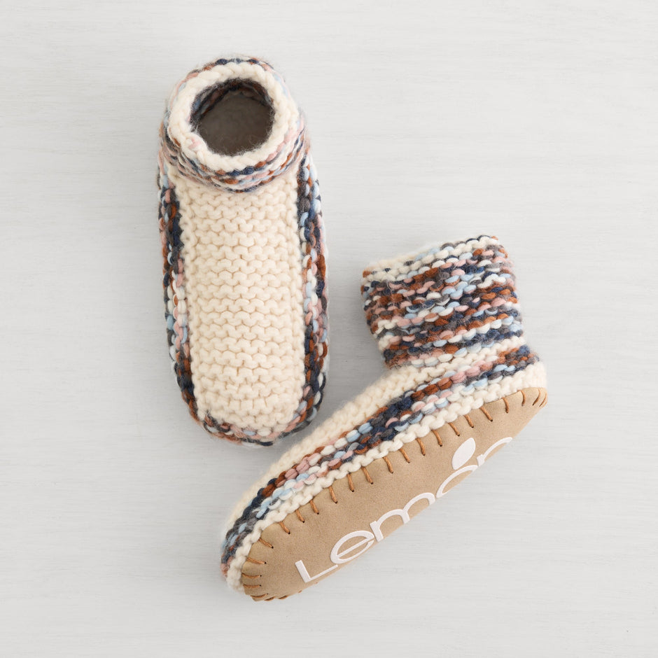 Knit Slippers – Lemon